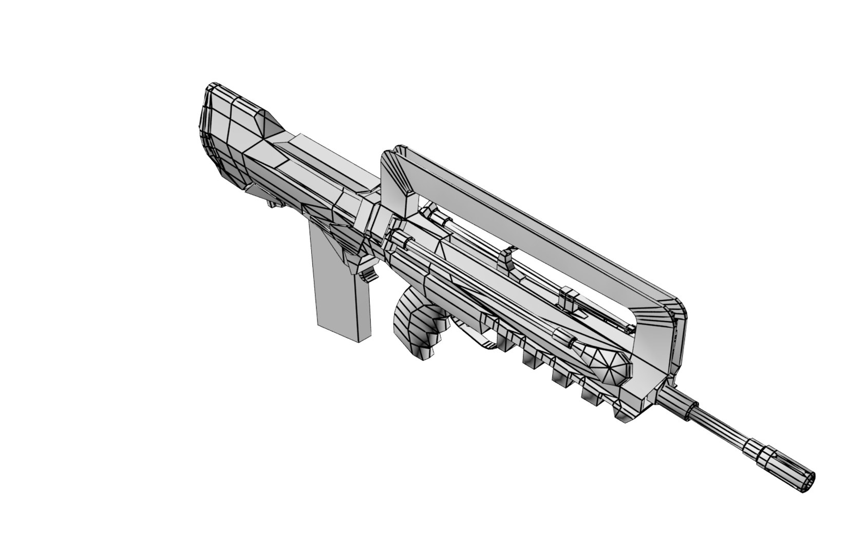 3d famas f1 assault rifle model