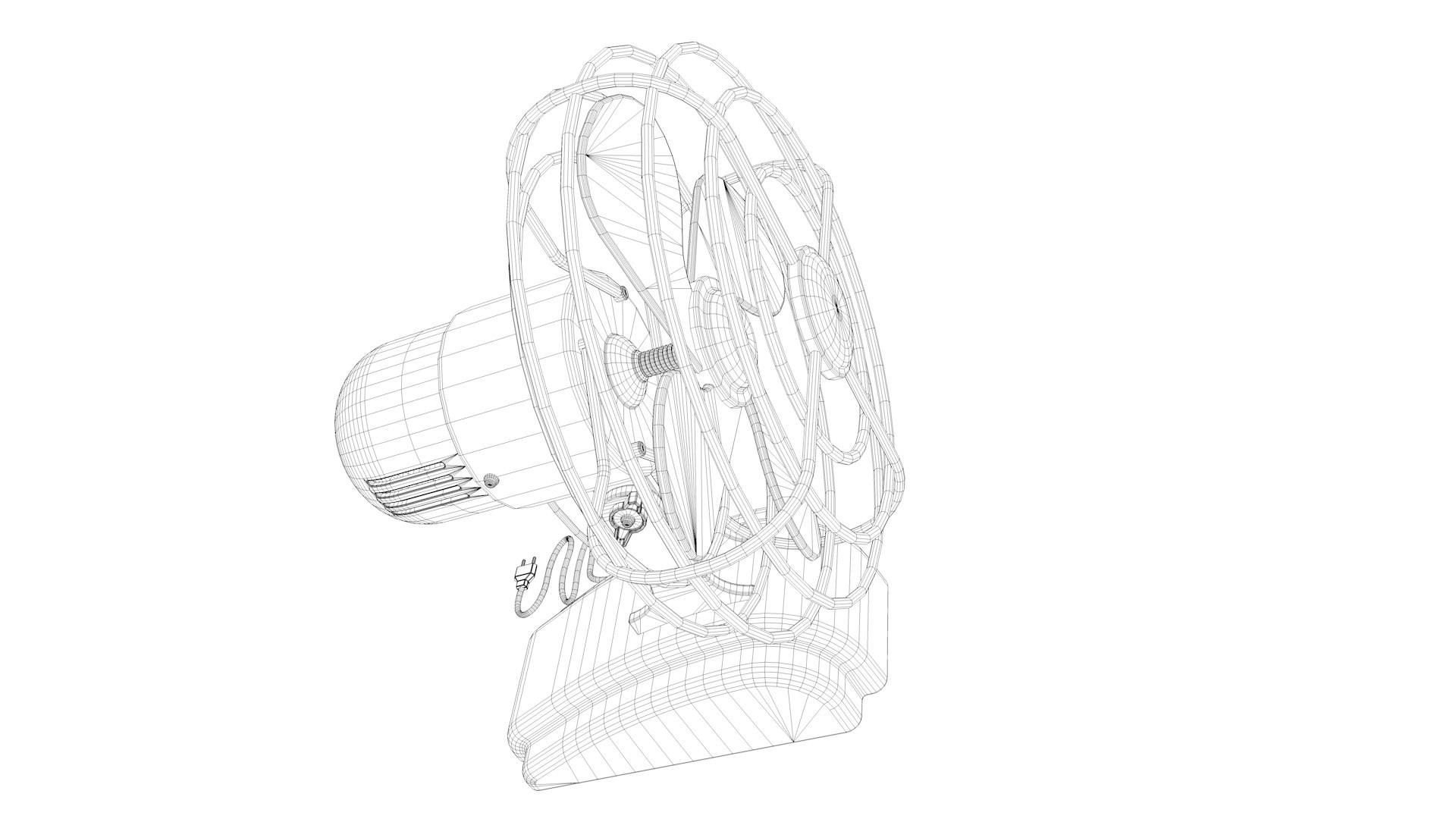 3D Retro Table Fan Model - TurboSquid 2102531