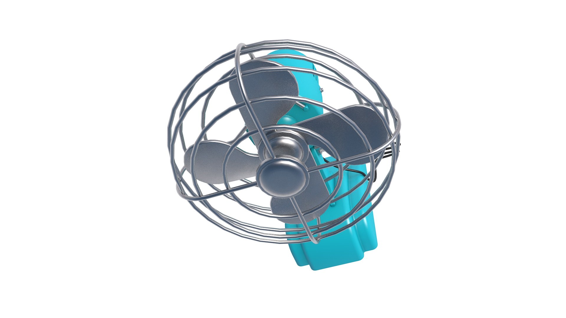 3D Retro Table Fan Model - TurboSquid 2102531