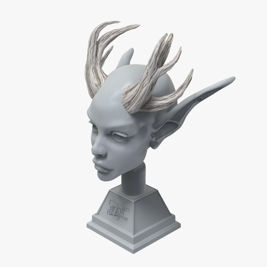 Horn Style 27 - Print File for Costume and Cosplay Accessories 3D model ...