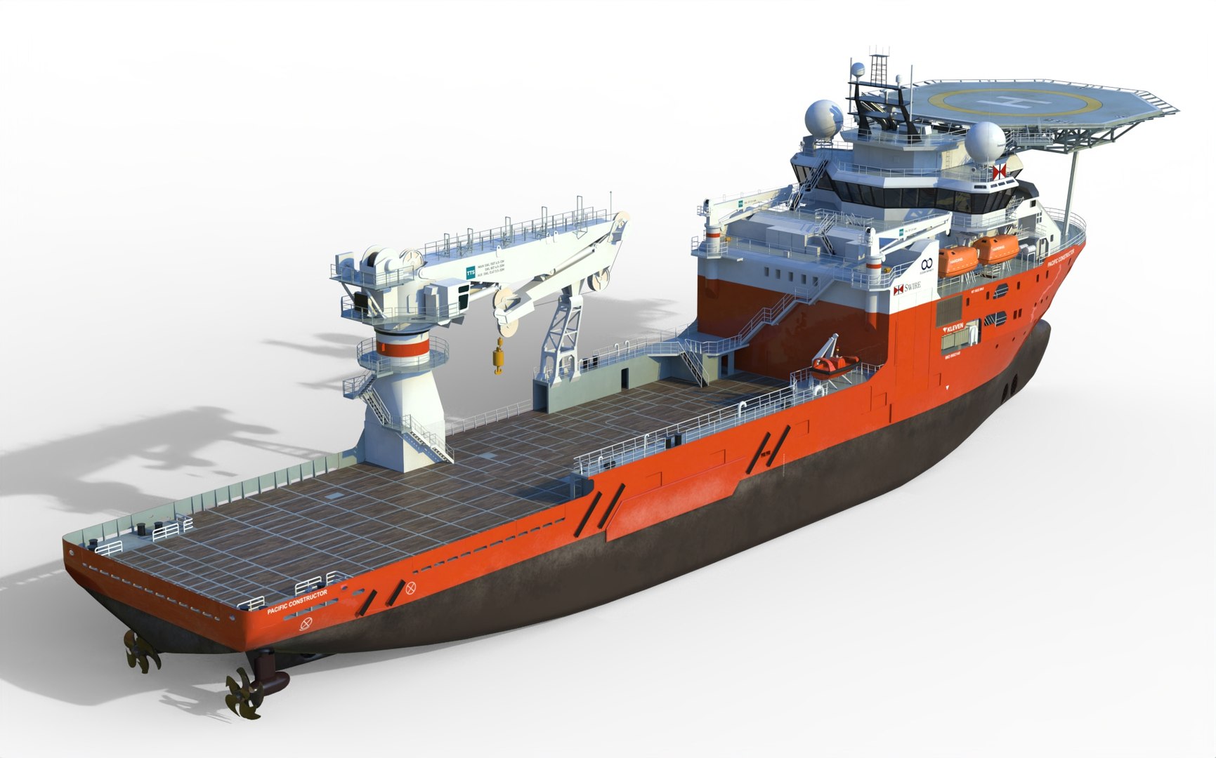 Offshore Platform Supply Vessel 3D Model - TurboSquid 1967251