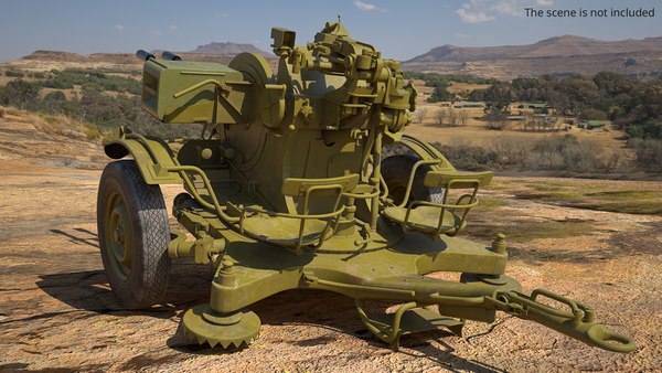 ZU-23-2 대공포 녹색 3D 모델 - TurboSquid 2459177