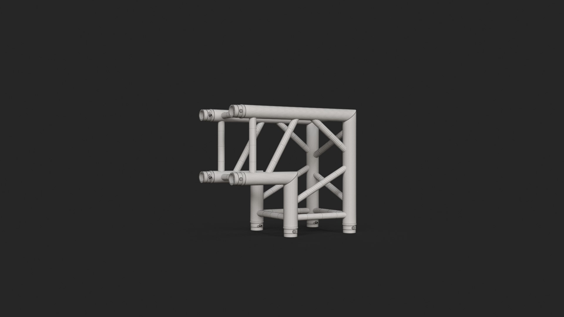 Square Truss Straight A 30D K1 Model - TurboSquid 2041799