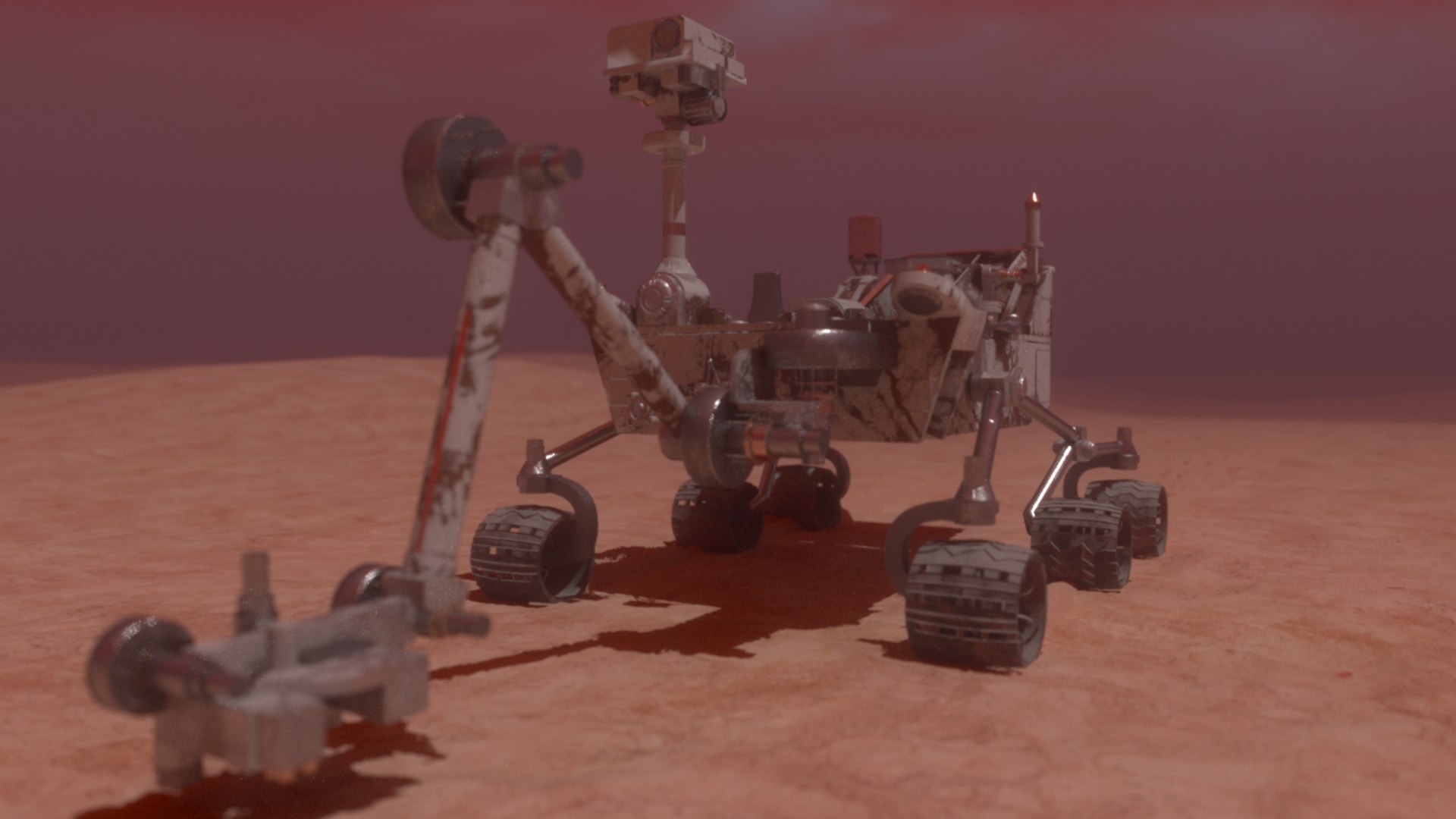 3D model curiosity rover mars - TurboSquid 1303700