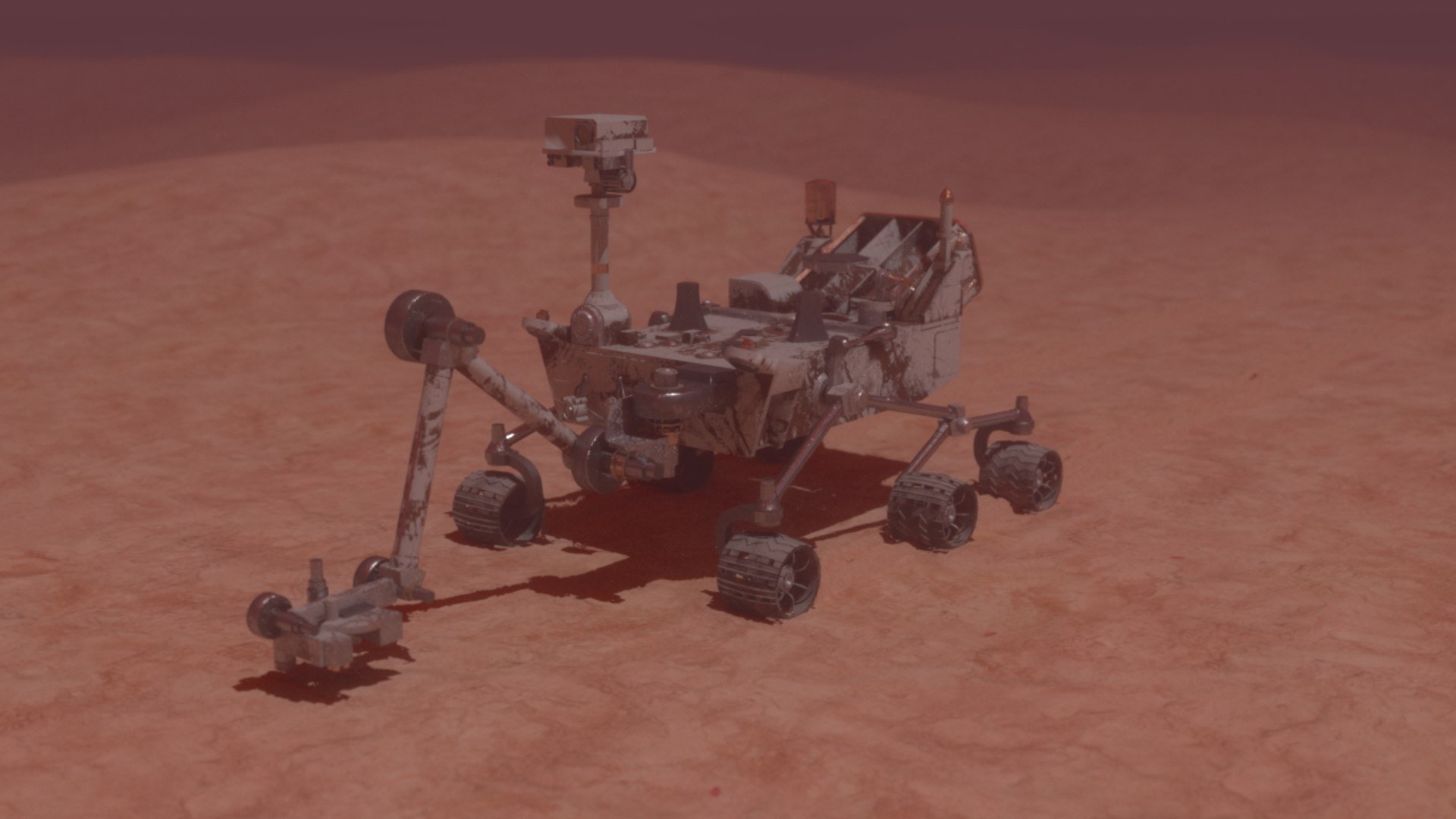 3D model curiosity rover mars - TurboSquid 1303700