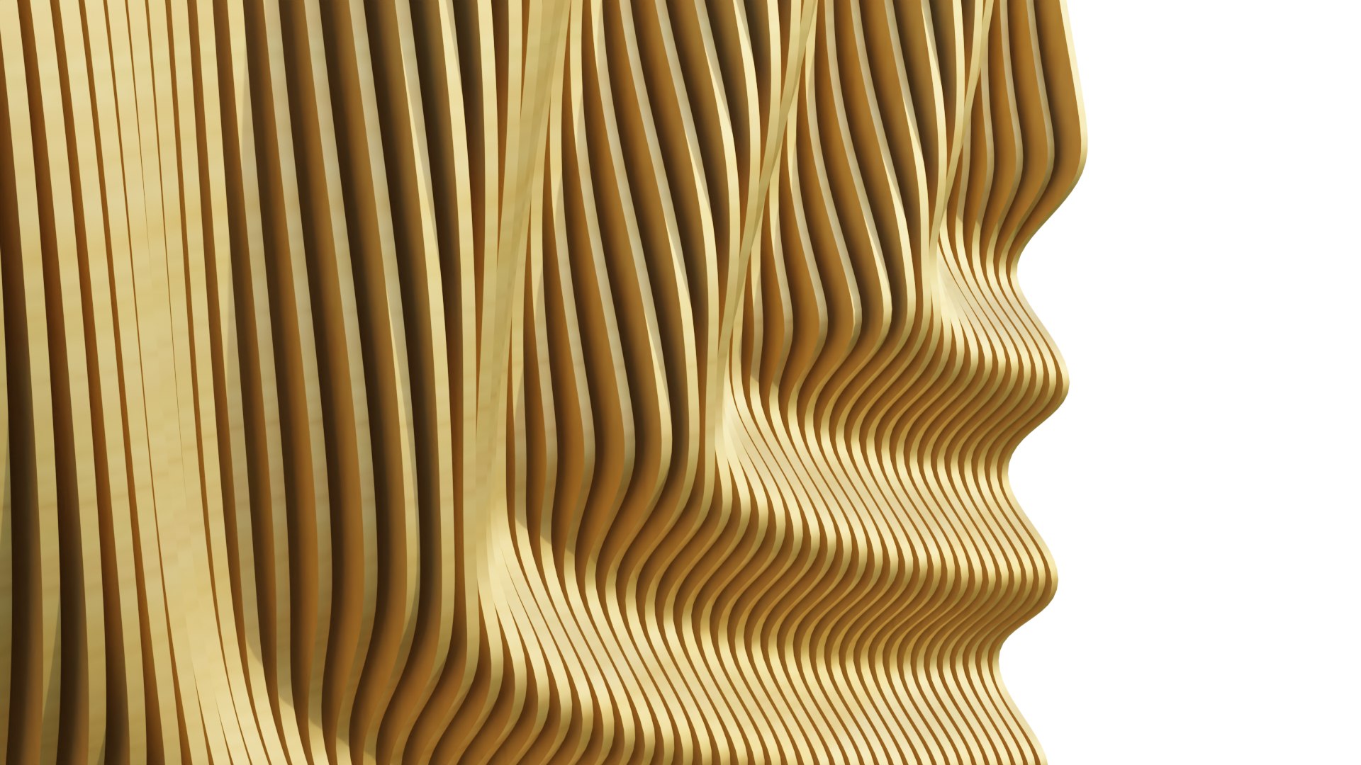 3D Model Wavy Surface Wooden Wall 01 - TurboSquid 2194284