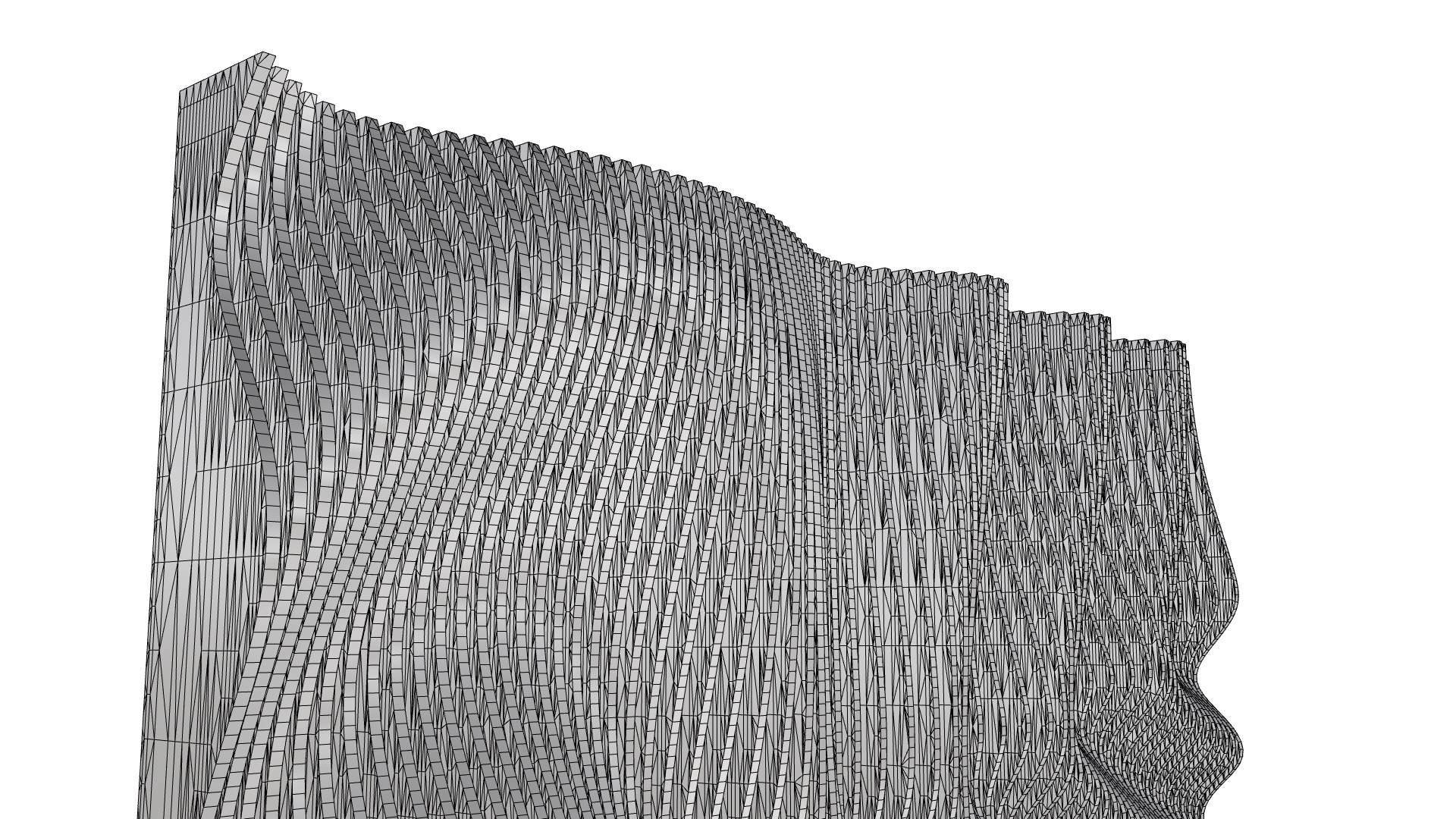 3D Model Wavy Surface Wooden Wall 01 - TurboSquid 2194284