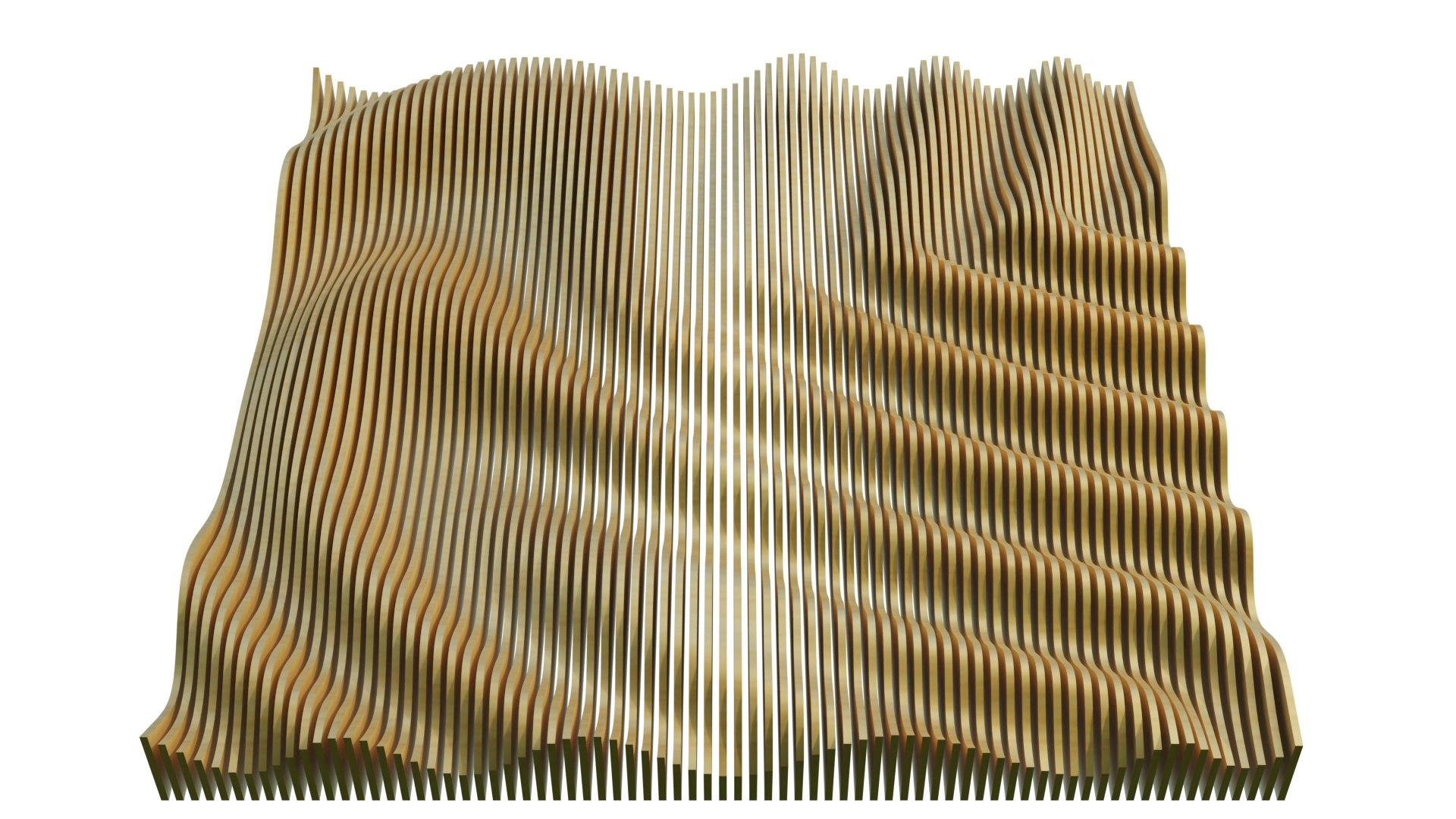 3D Model Wavy Surface Wooden Wall 01 - TurboSquid 2194284
