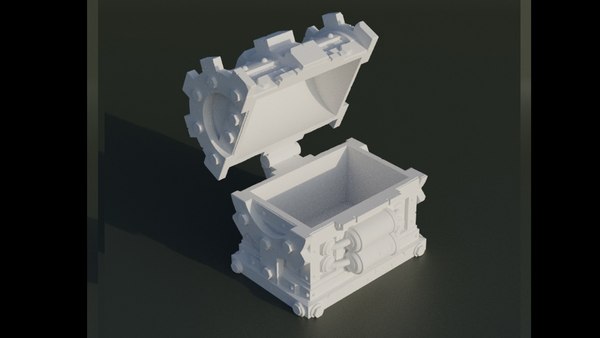 modelo 3d Pirate Treasure Box Dice Box Pattern 3D print model ...