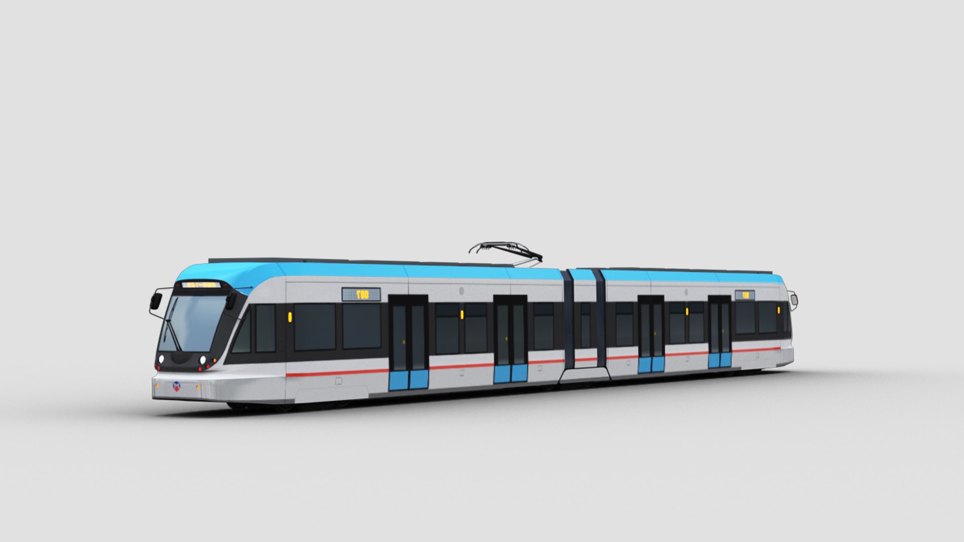 3D Model Low Poly Tram 17 - TurboSquid 1915333