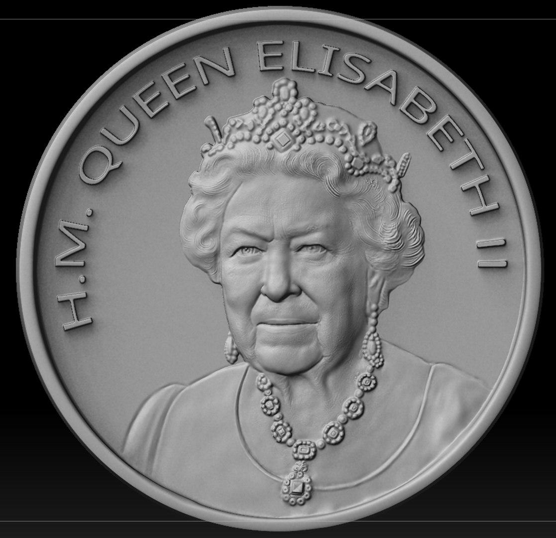 QUEEN ELIZABETH Medallon Anniversary 3D Model - TurboSquid 1916756