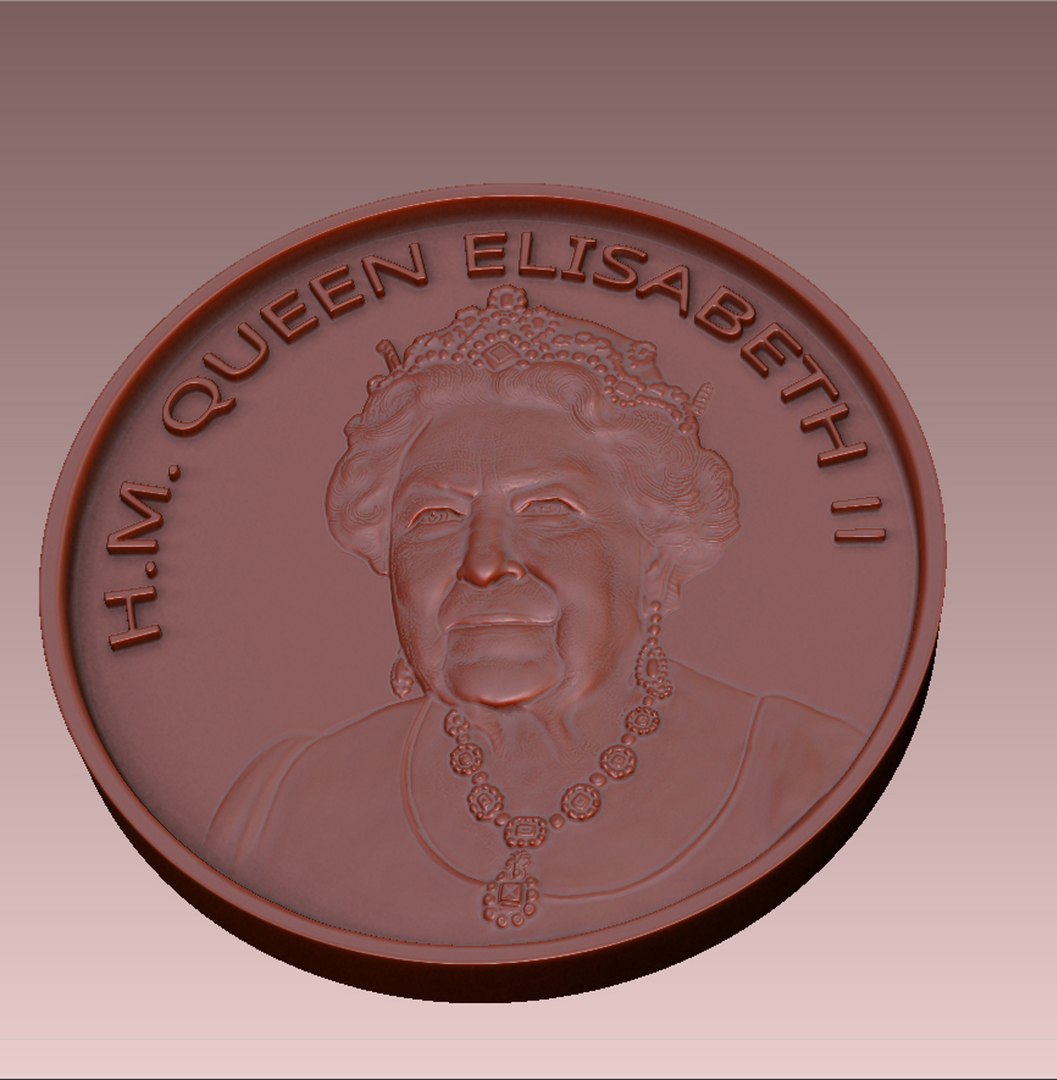 QUEEN ELIZABETH Medallon Anniversary 3D Model - TurboSquid 1916756