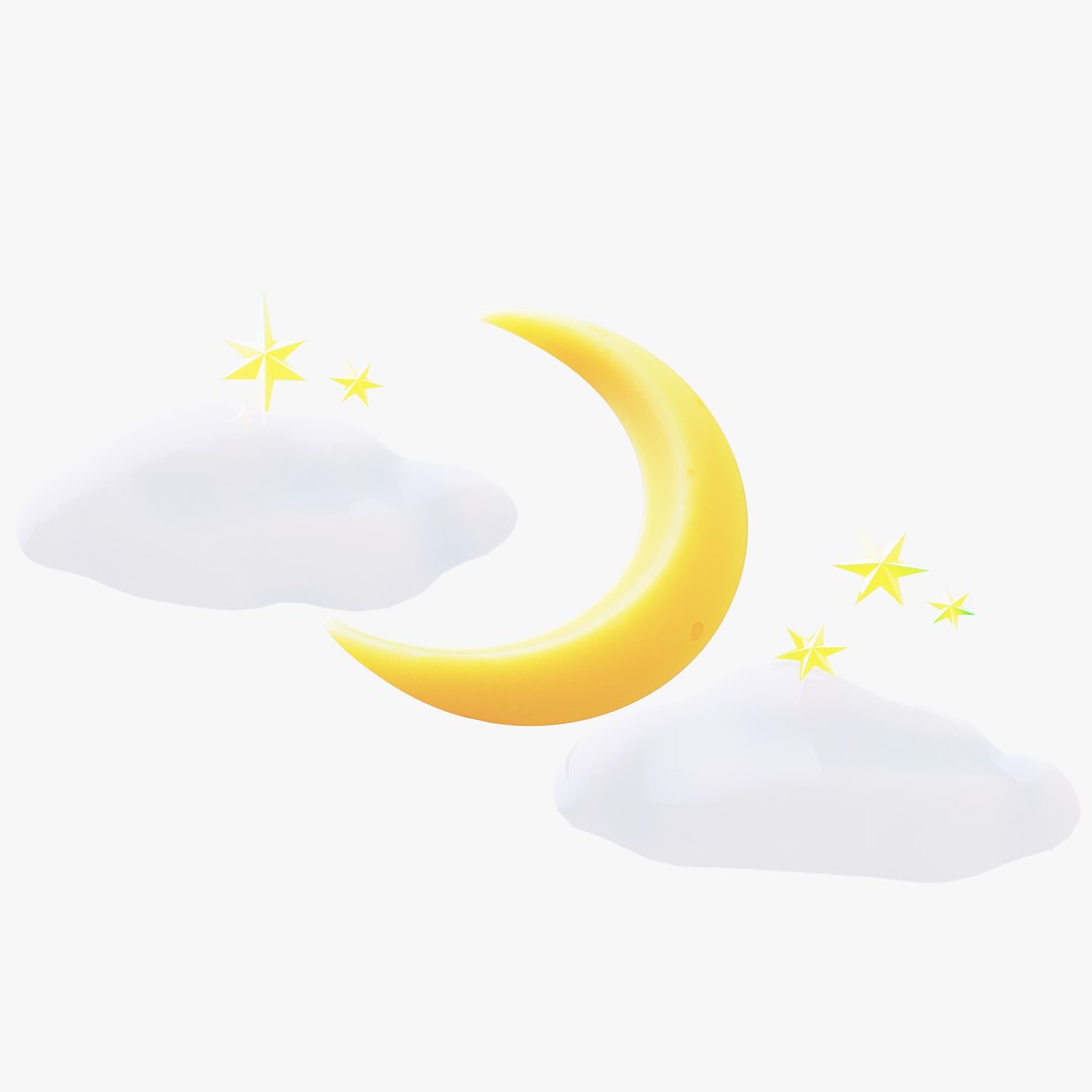 3D Stylized Moon - TurboSquid 2032425