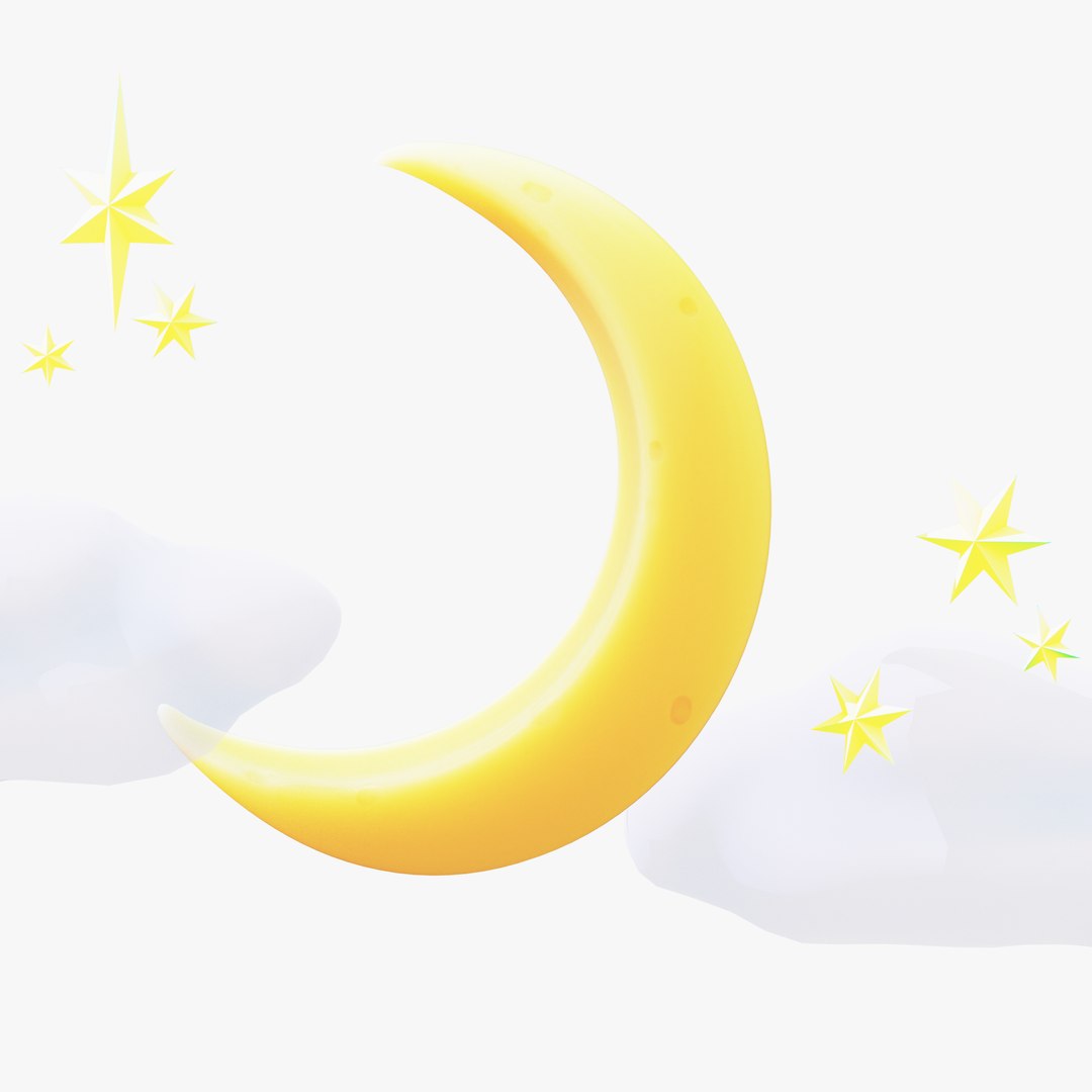 3D Stylized Moon - TurboSquid 2032425