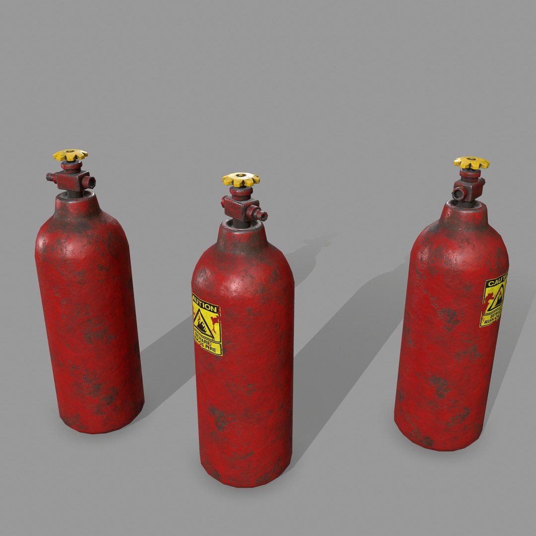 Oxygen tank 3D model - TurboSquid 1522443