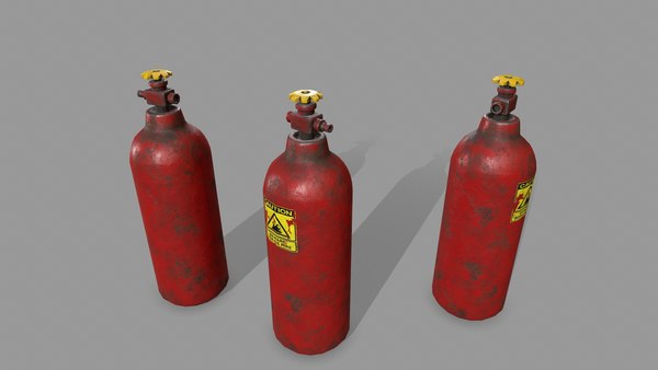 Oxygen tank 3D model - TurboSquid 1522443