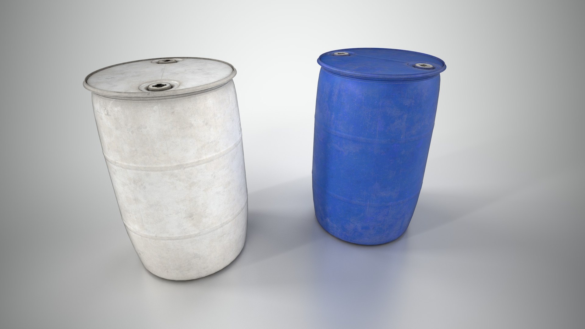 Plastic Barrel 3D Model - TurboSquid 2158576