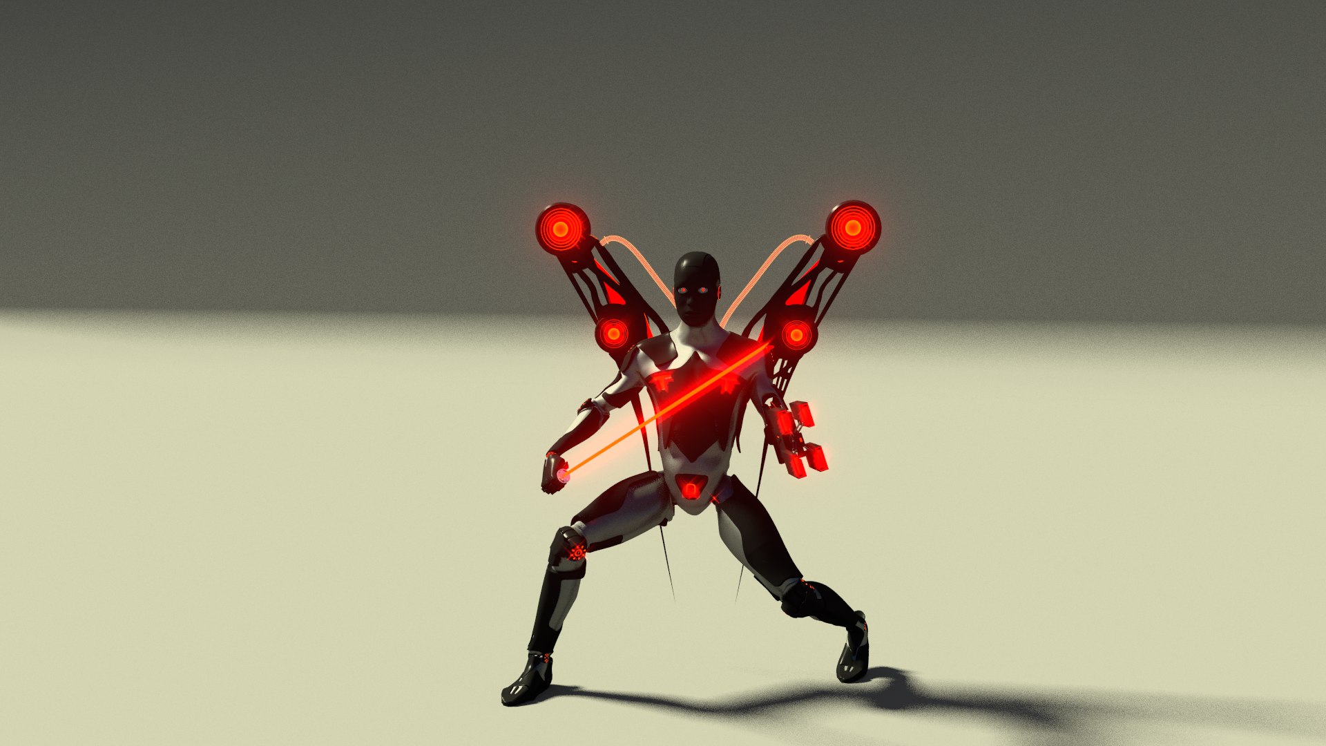 3d Robot Humanoid Model