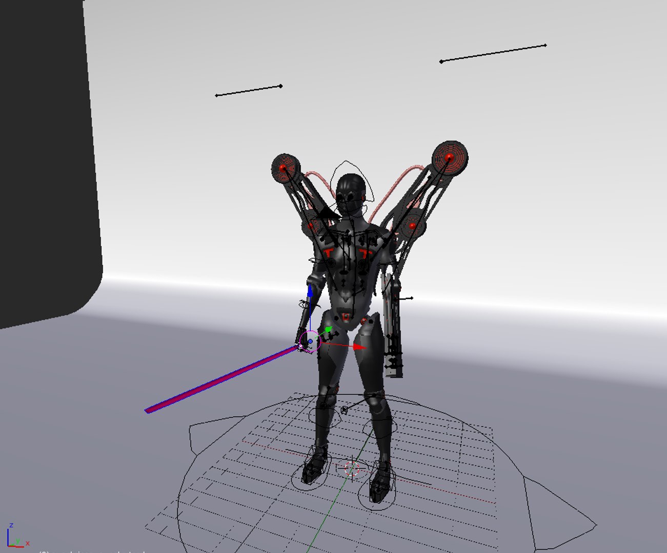 3d Robot Humanoid Model