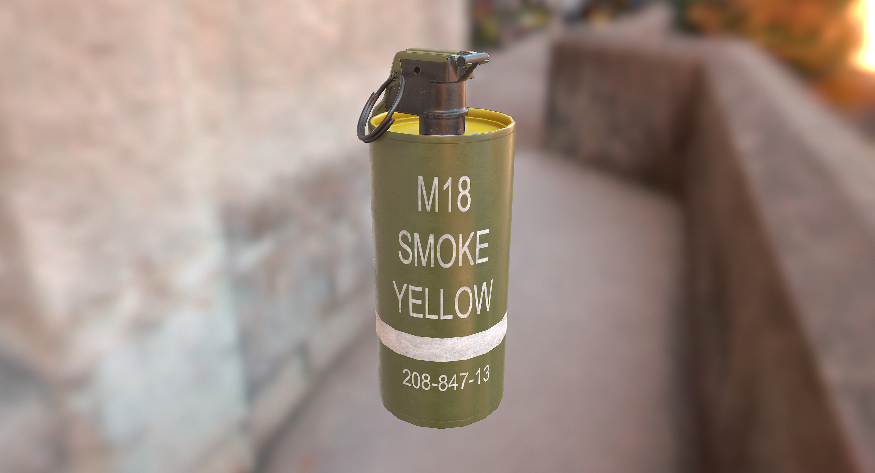 m18 smoke grenade 3d model