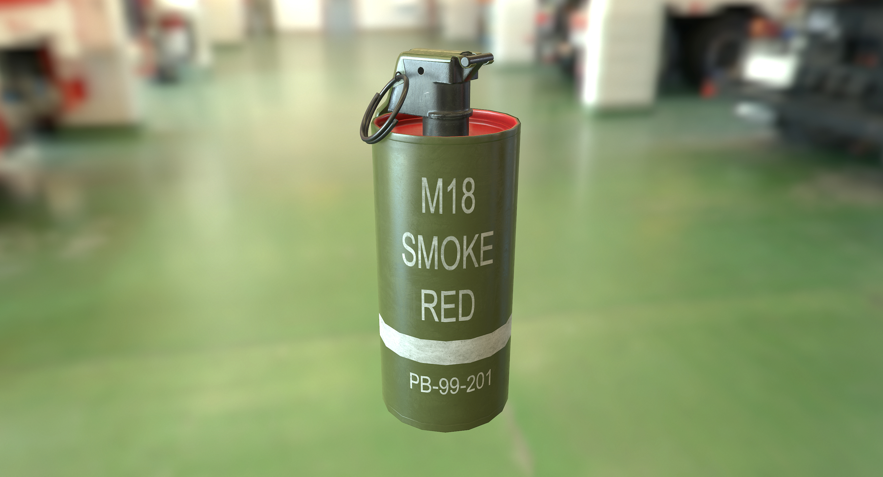 m18 smoke grenade 3d model