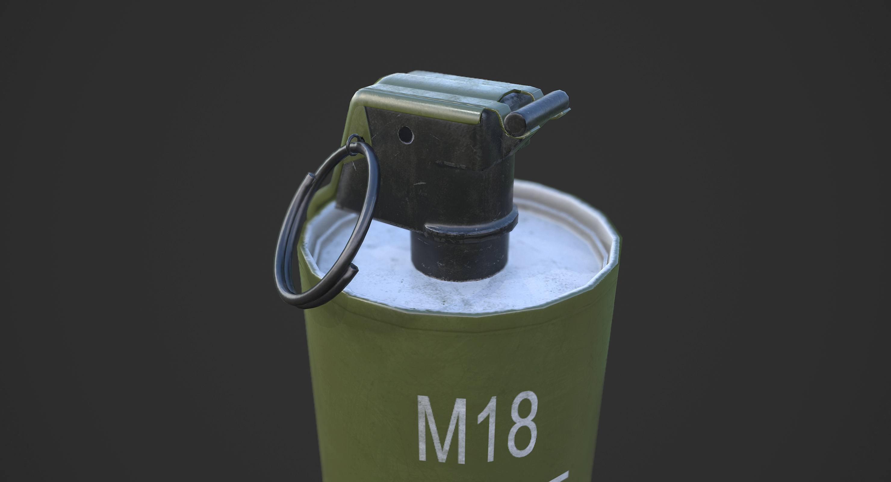 m18 smoke grenade 3d model