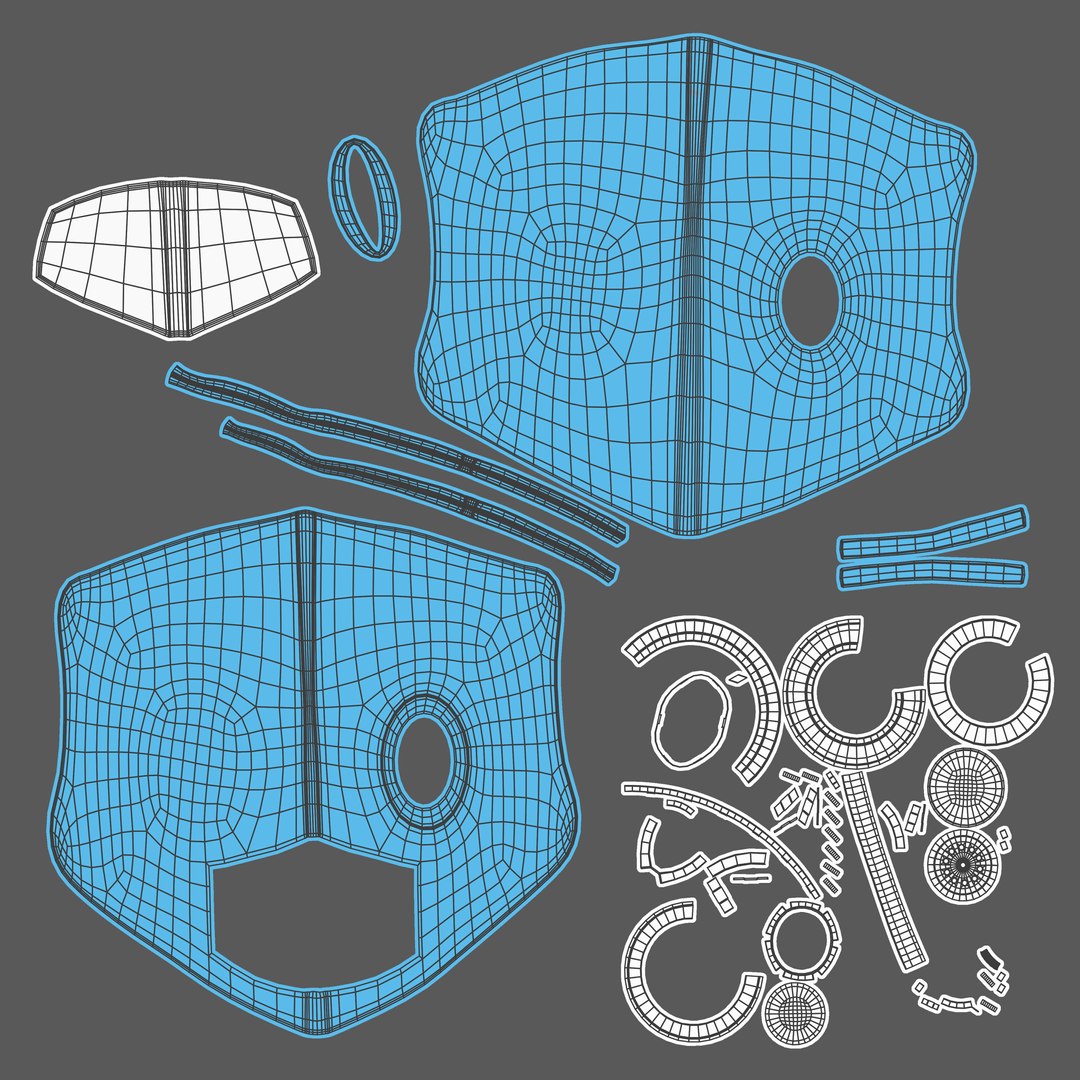 3D Respirator Masks Virus Protection Model - TurboSquid 1531302