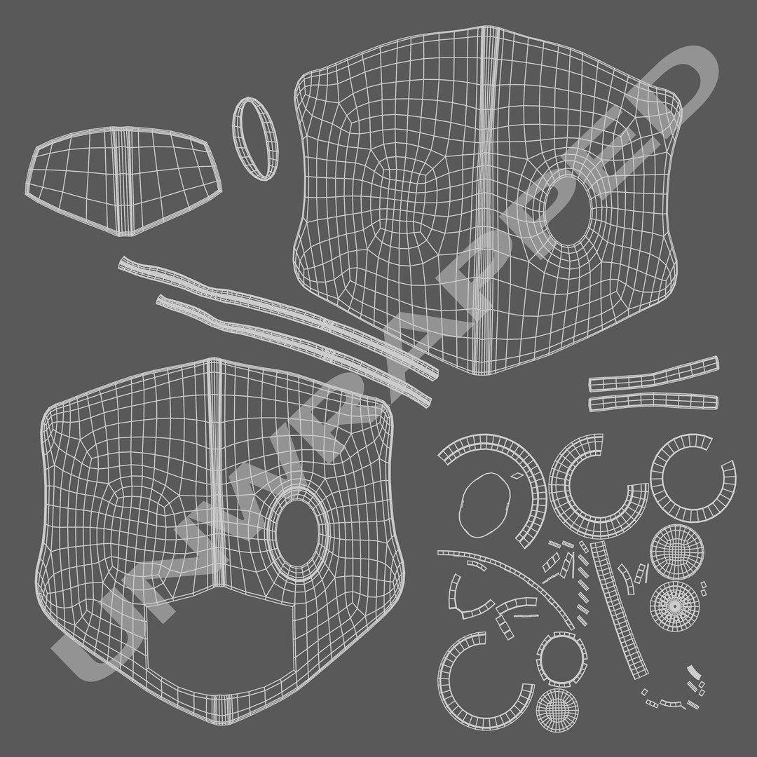 3D Respirator Masks Virus Protection Model - TurboSquid 1531302
