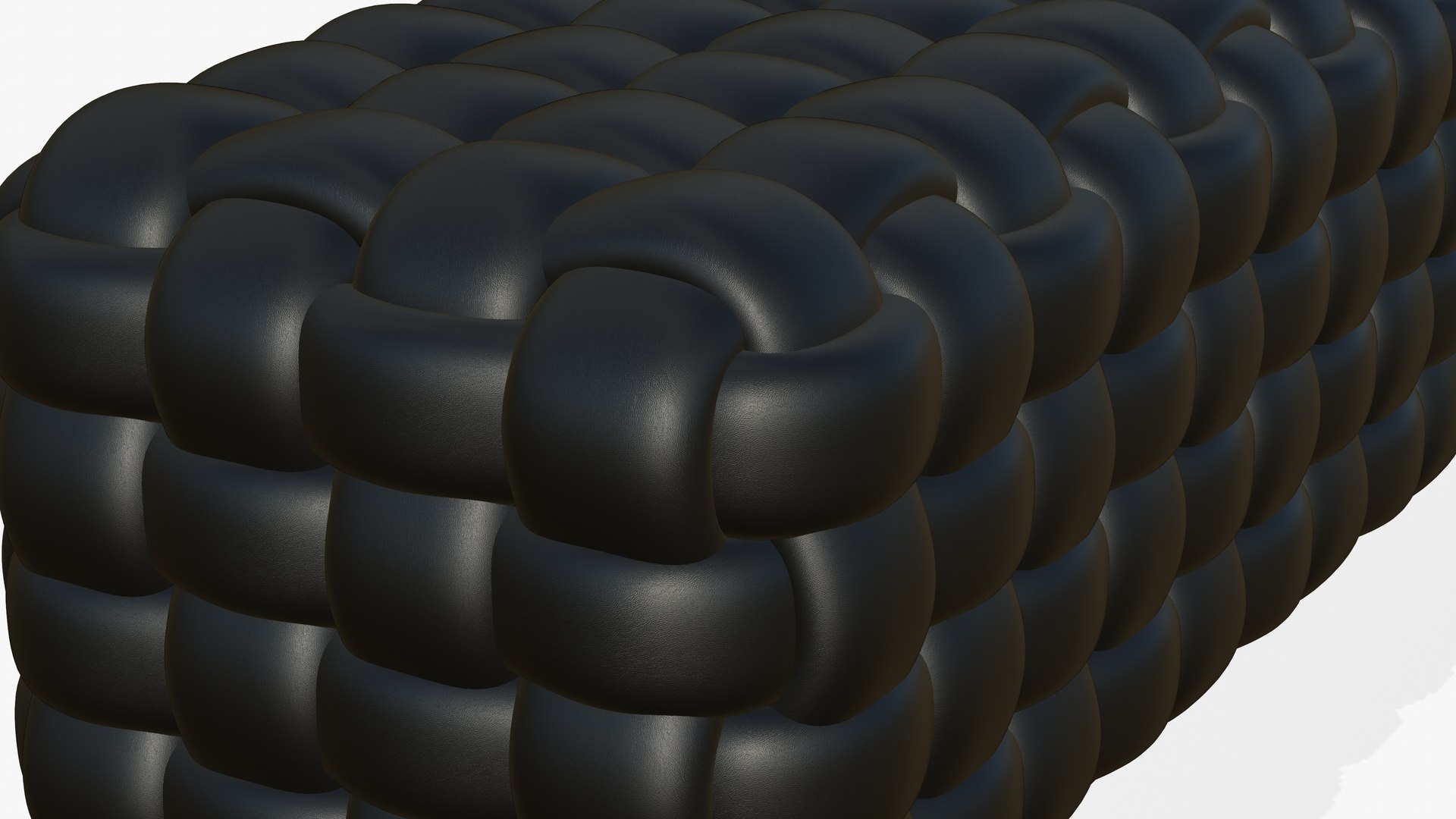 3D Realistic Black Leather Sofa New Design - TurboSquid 1969356