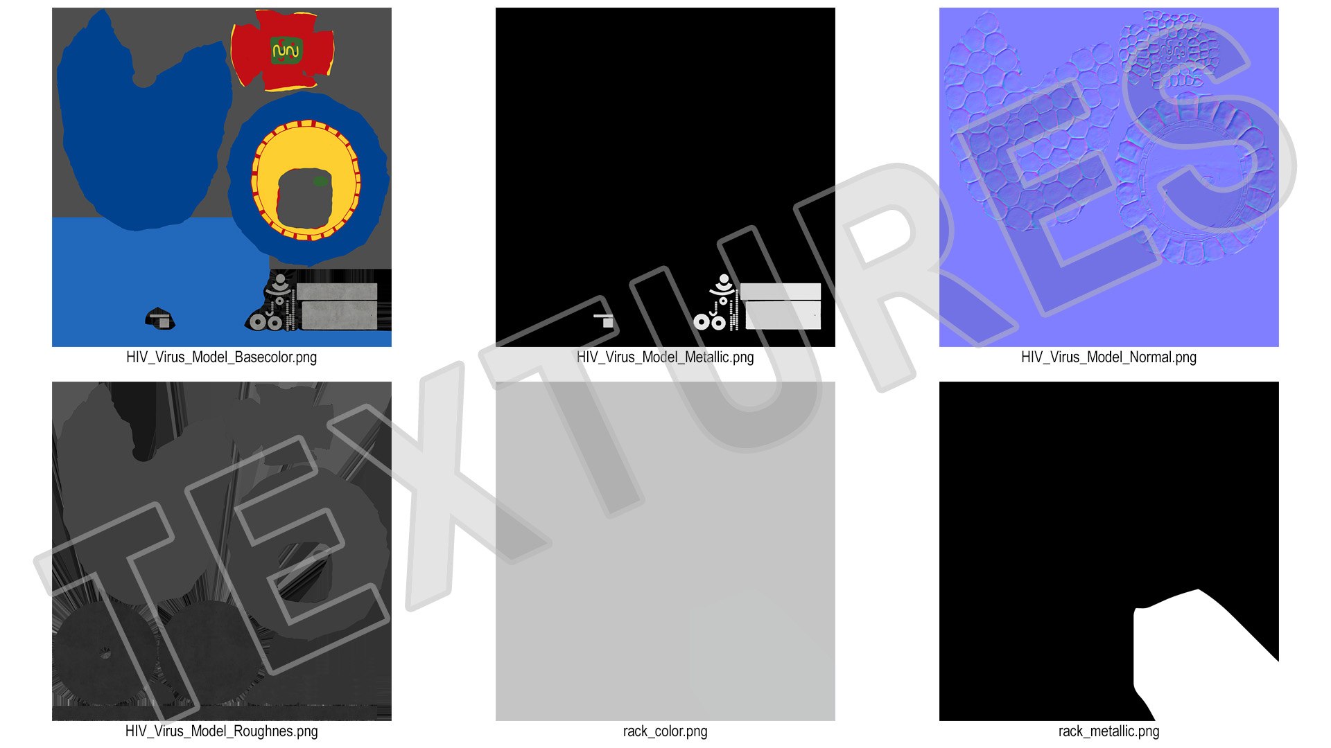 HIV Virus Cross-Section Teaching Model On Base 3D Model - TurboSquid ...