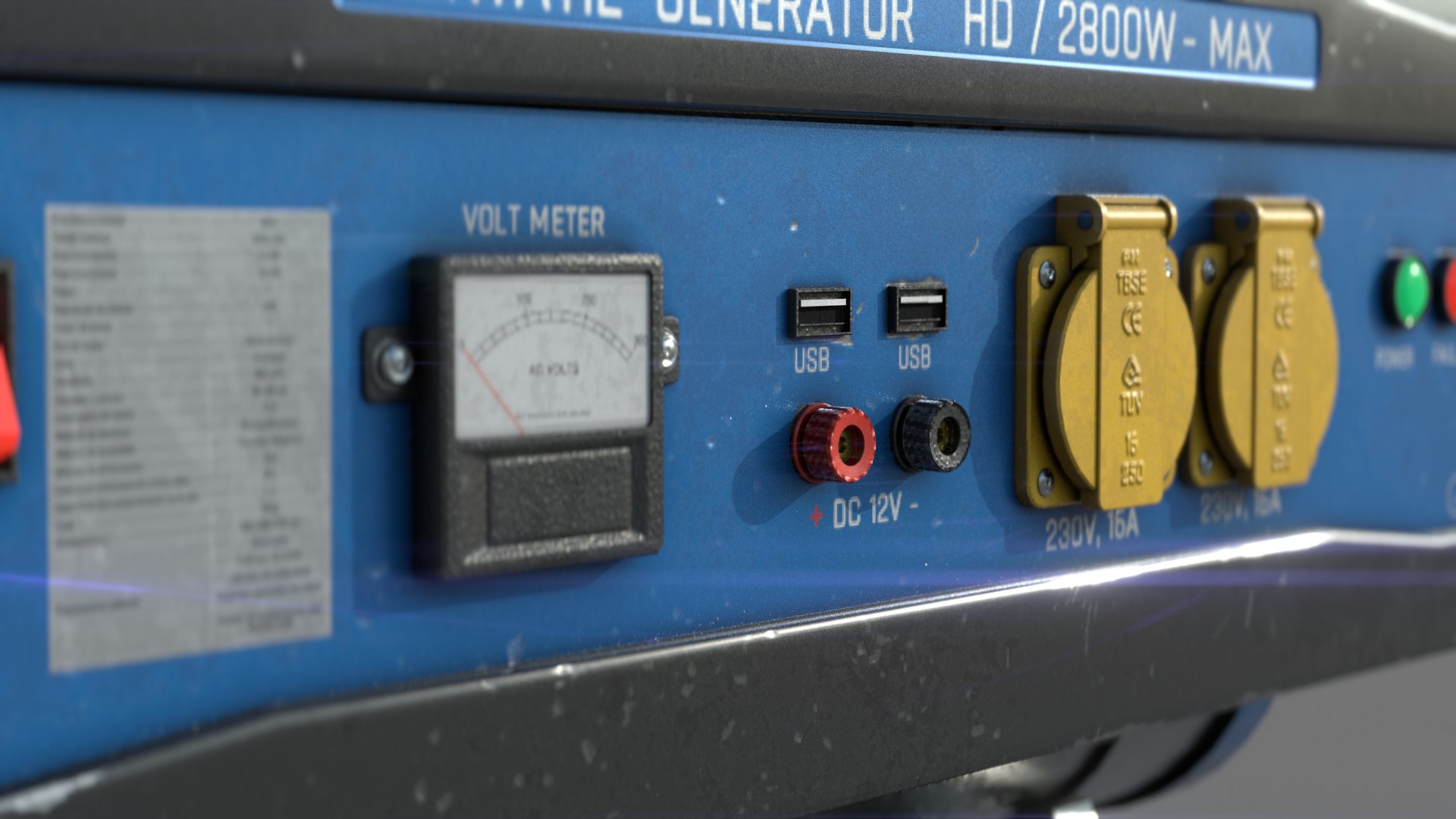 3D Electric Generator - TurboSquid 1878703