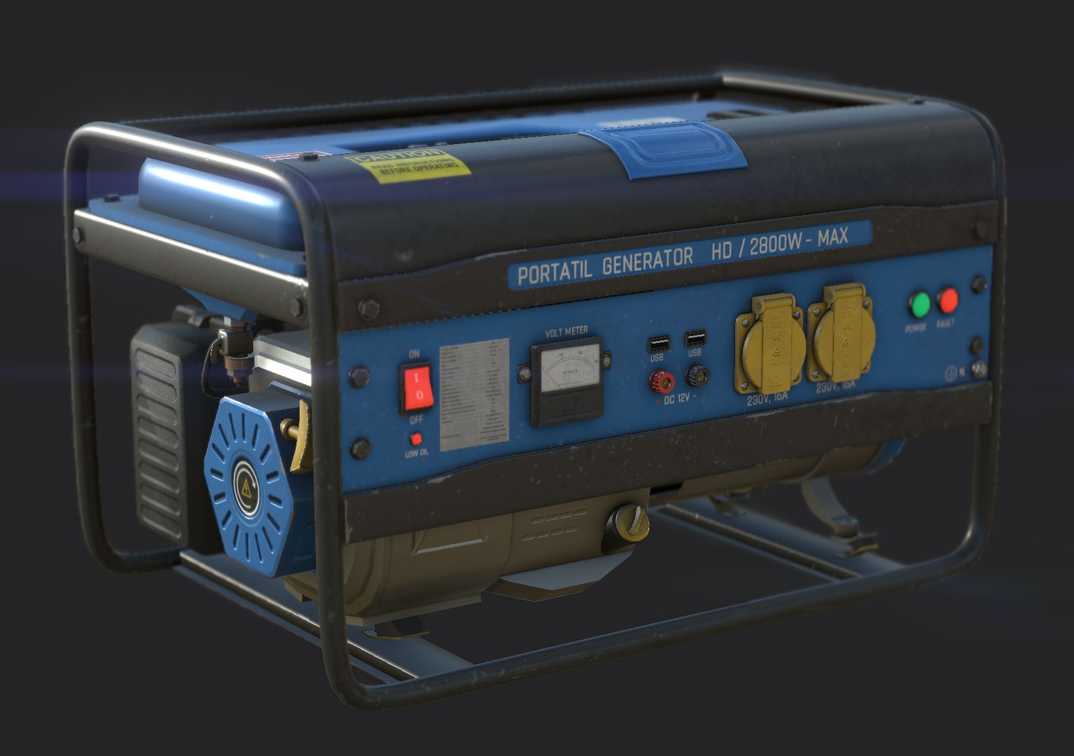 3D Electric Generator - TurboSquid 1878703