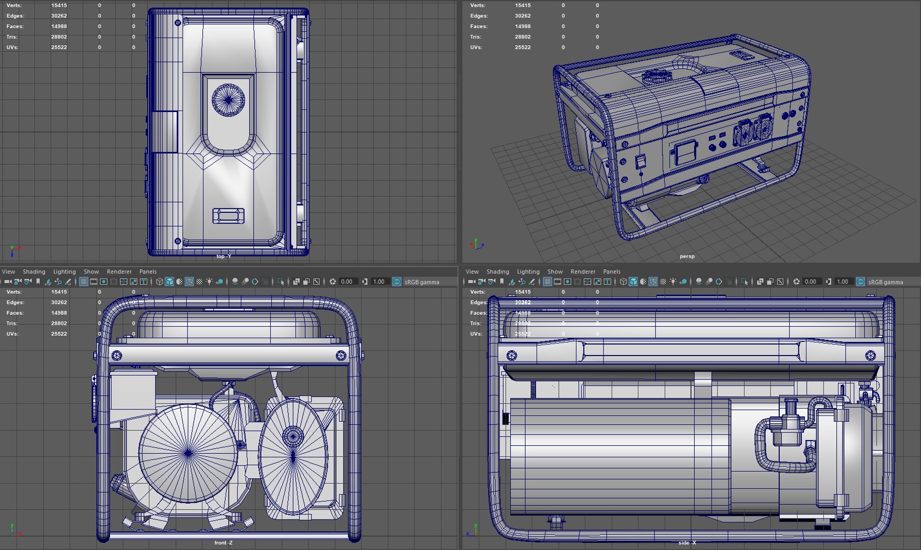 3D Electric Generator - TurboSquid 1878703