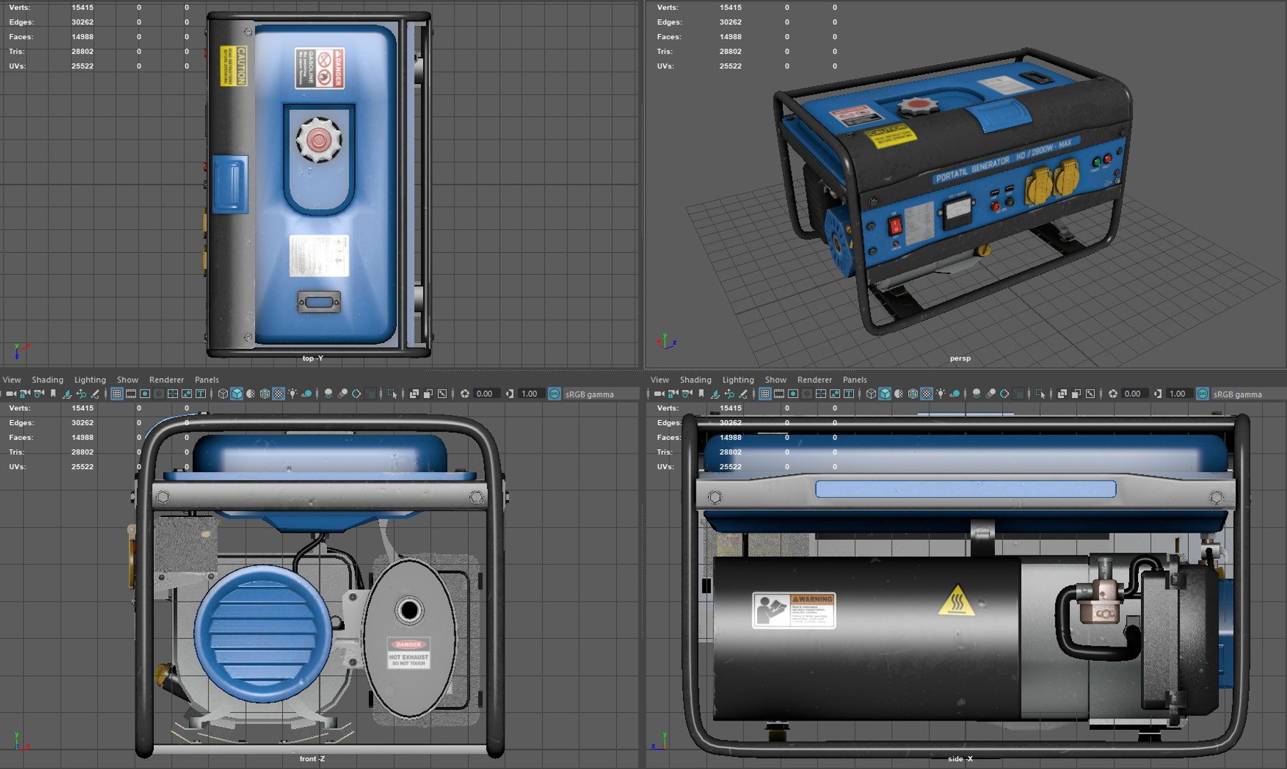 3D Electric Generator - TurboSquid 1878703