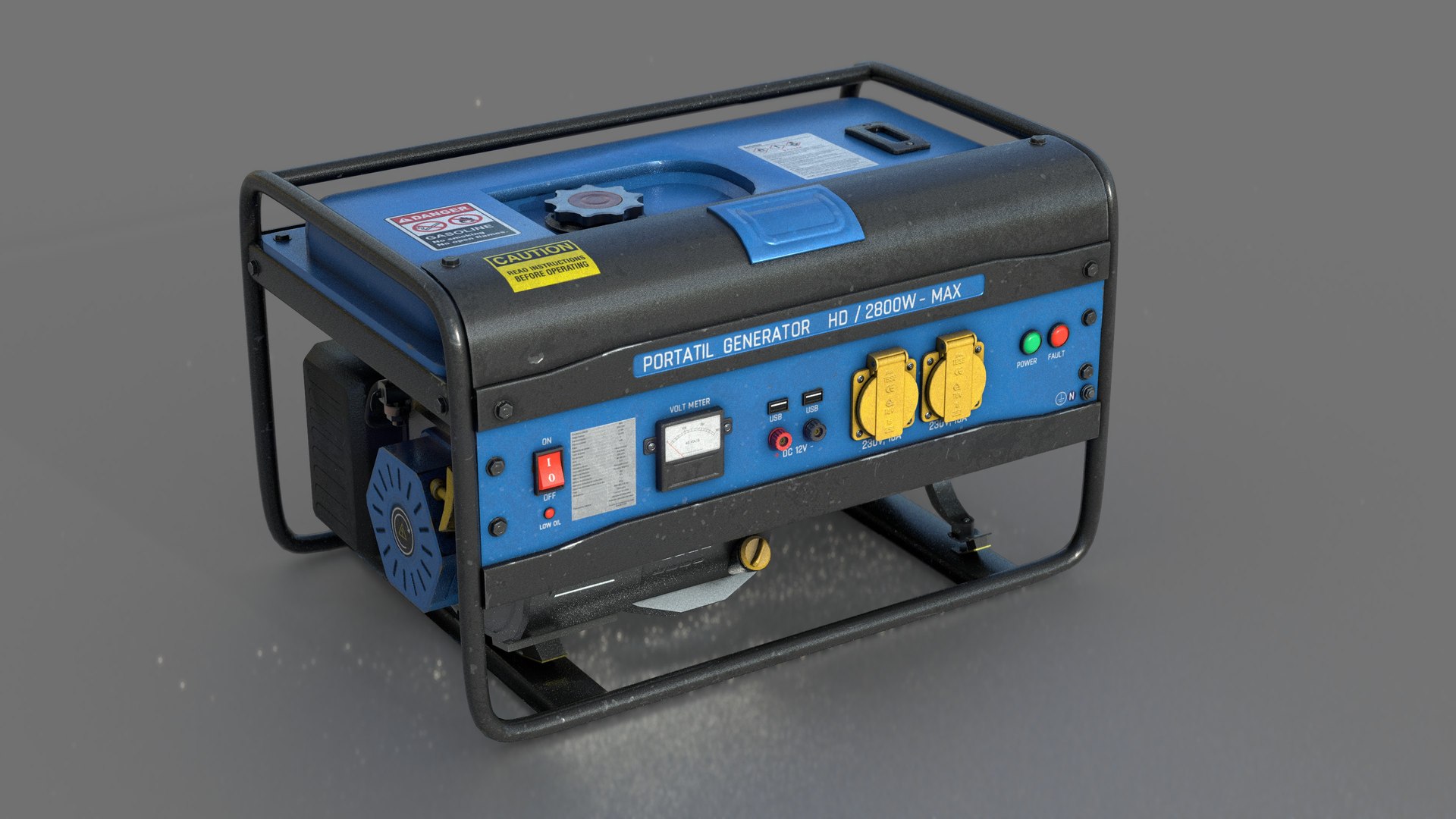 3D Electric Generator - TurboSquid 1878703