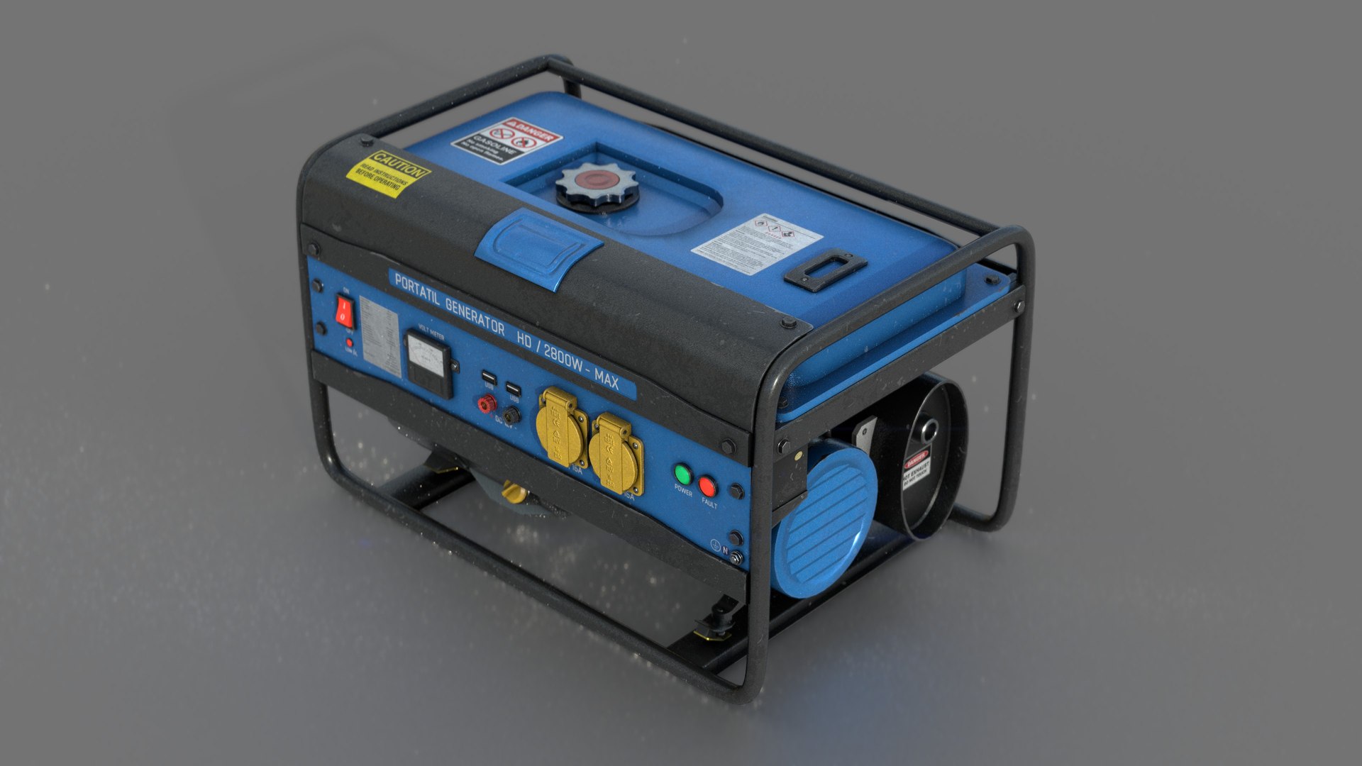3D Electric Generator - TurboSquid 1878703