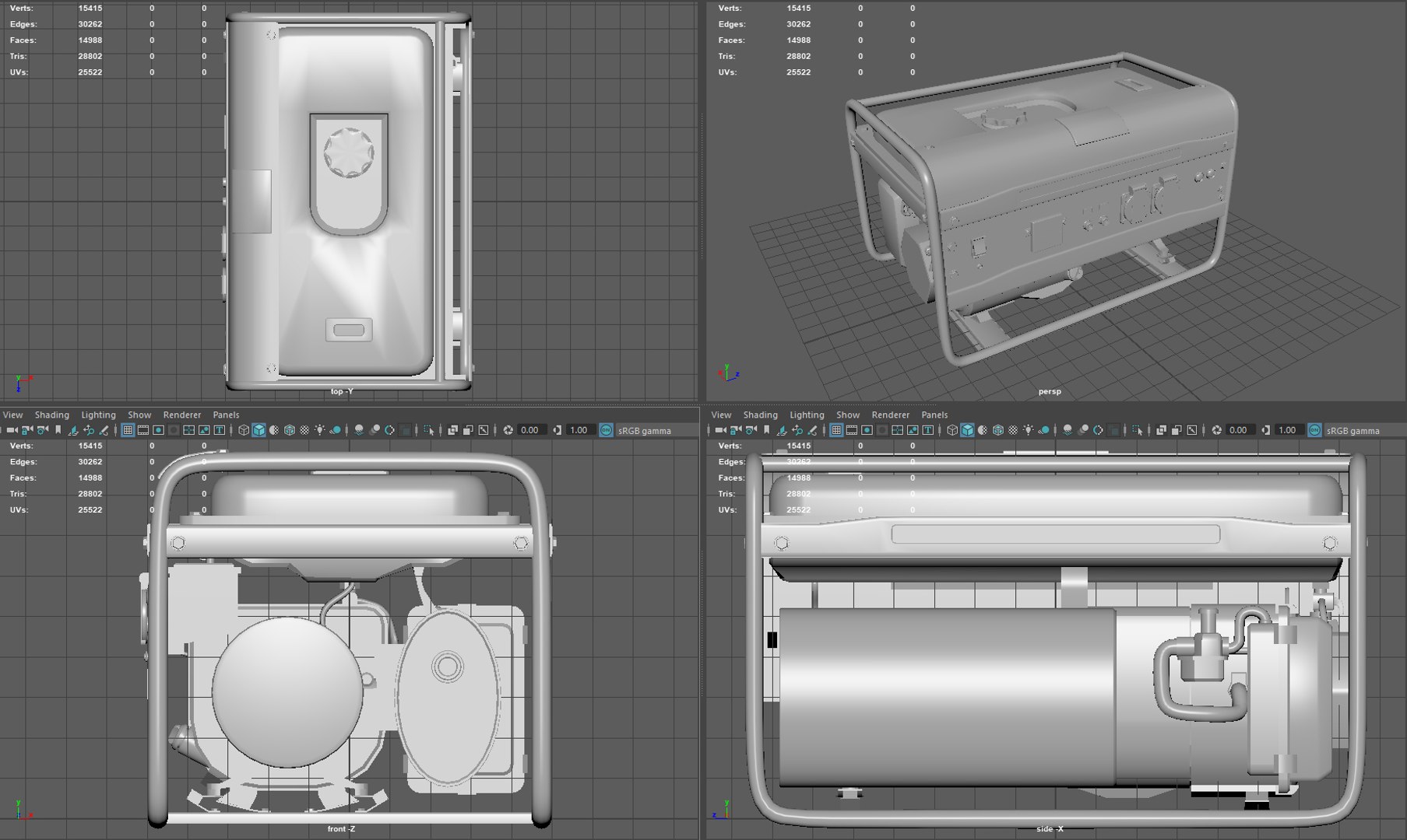 3D Electric Generator - TurboSquid 1878703