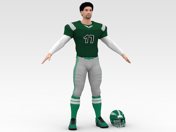 3D American Football Player V4 - TurboSquid 1801106