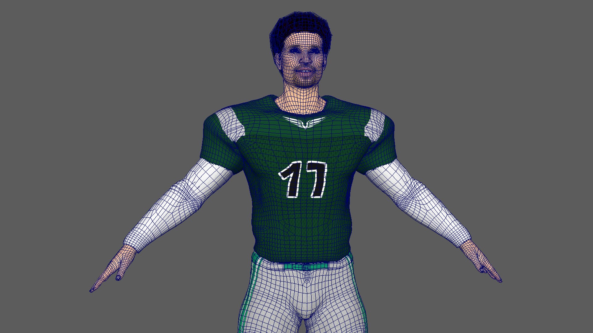 3D American Football Player V4 - TurboSquid 1801106