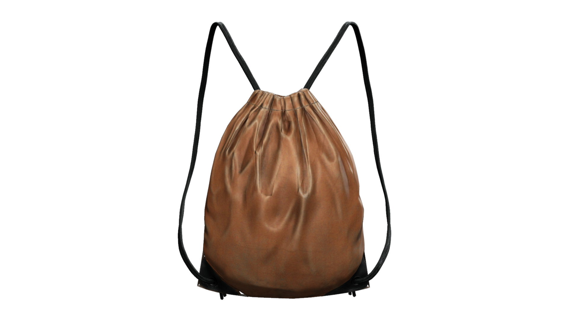 3D Brown Drawstring Bag - Realistic 3D Model Model - TurboSquid 2419960