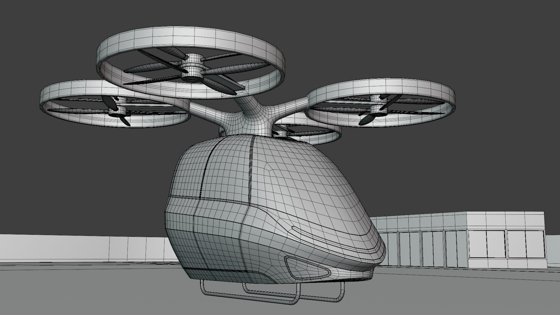 3D Futuristic Droneport IV - TurboSquid 2213442