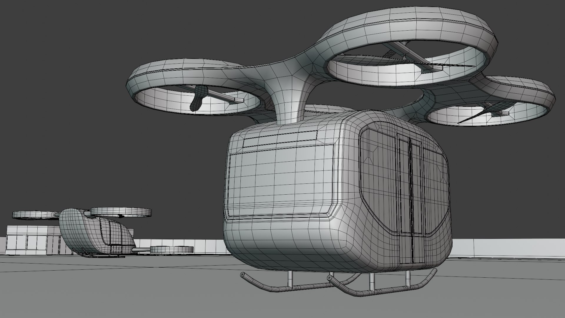 3D Futuristic Droneport IV - TurboSquid 2213442