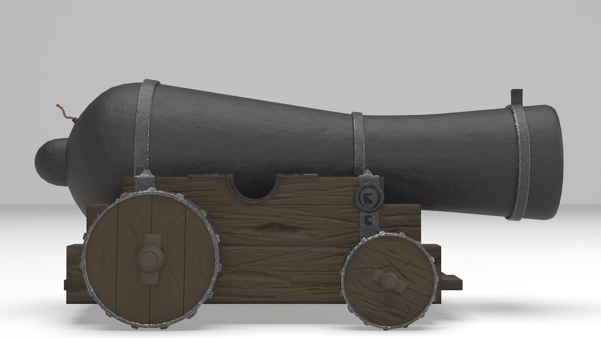3D Cartoon Cannon - TurboSquid 1780656