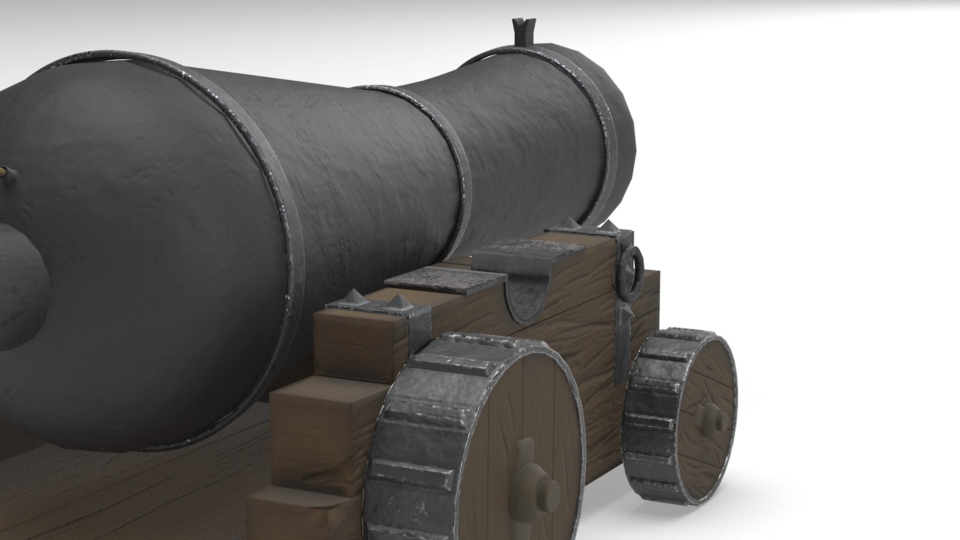 3D Cartoon Cannon - TurboSquid 1780656