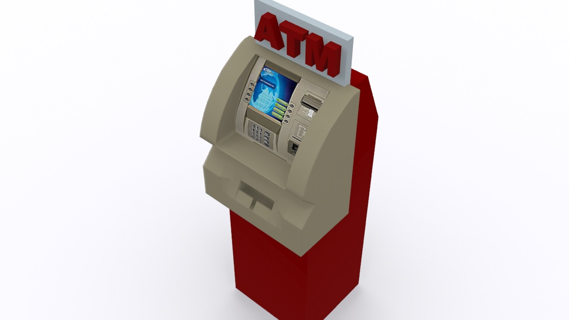 3d Model Atm Machine 1