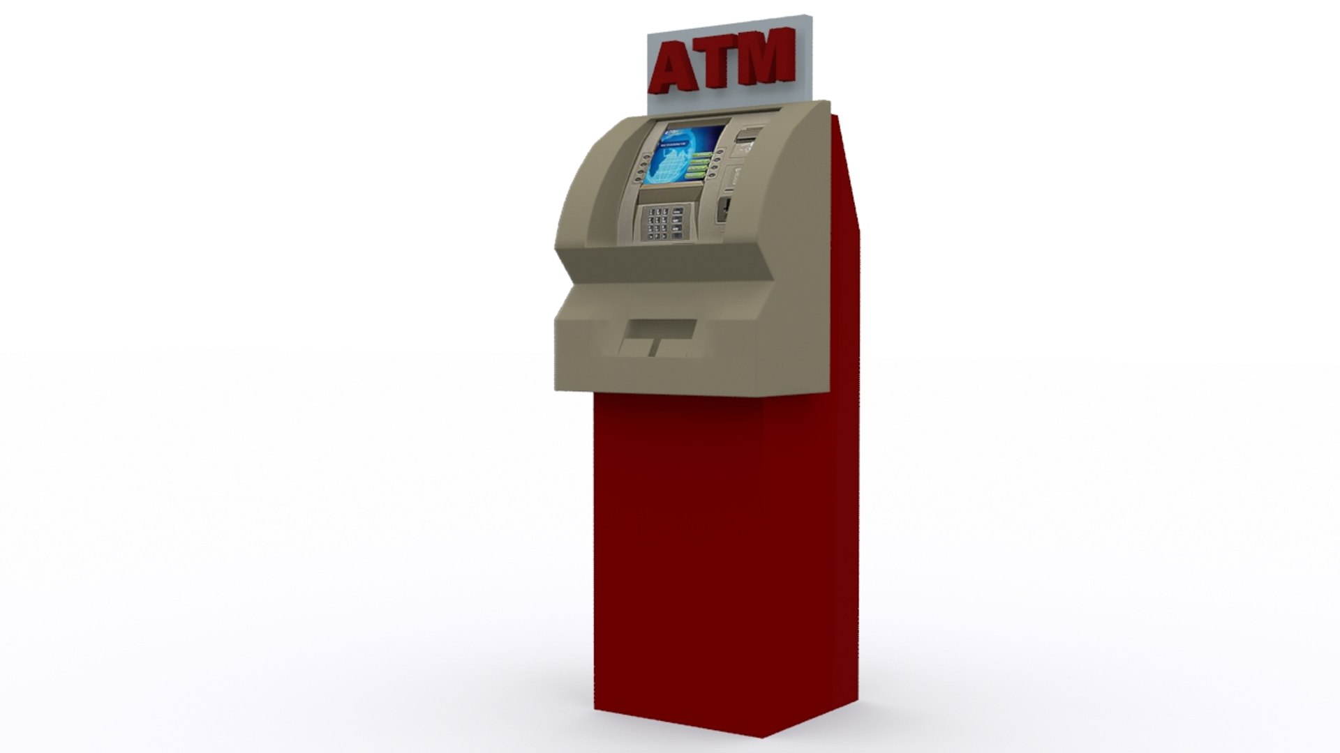 3d Model Atm Machine 1