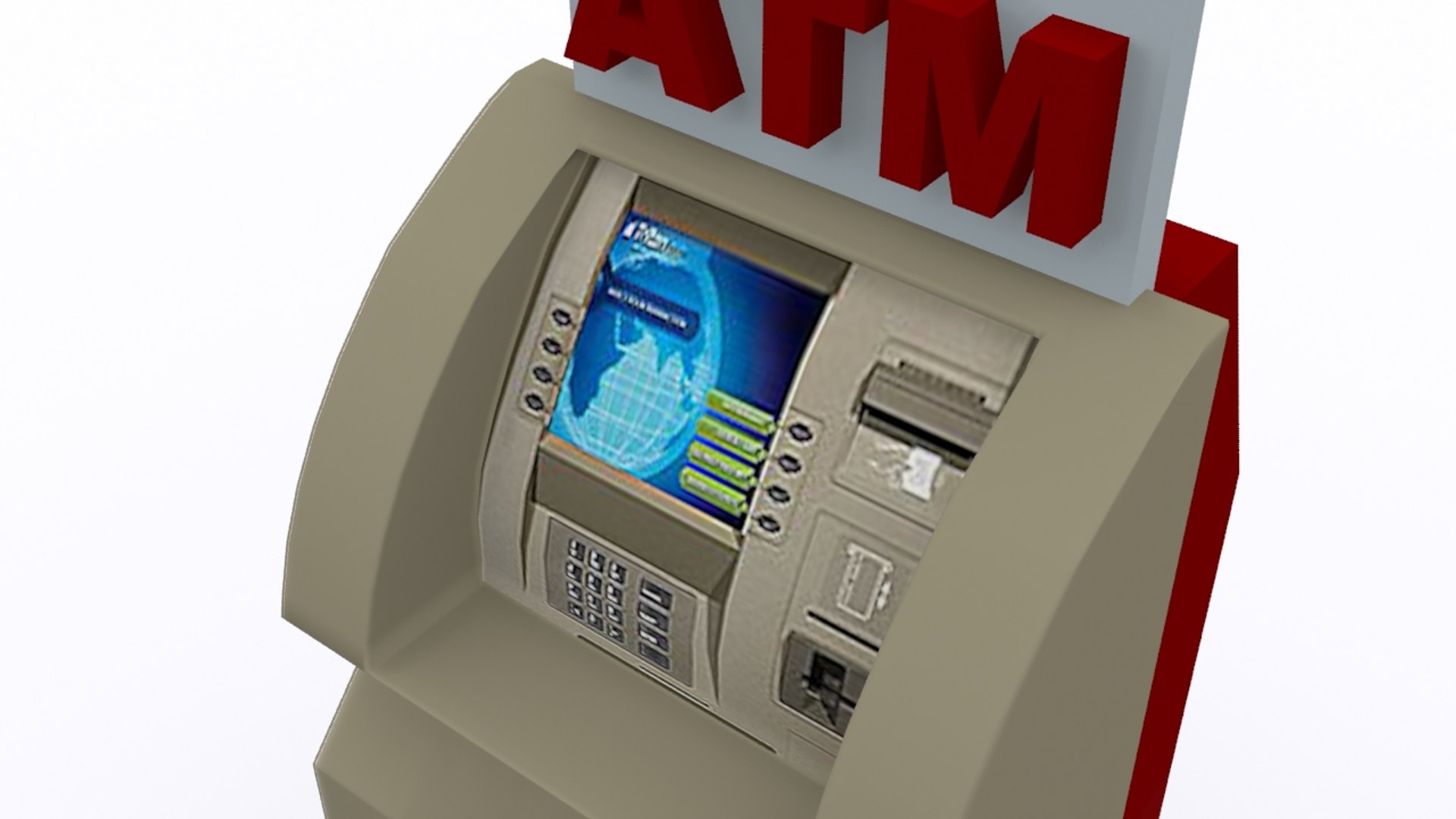 3d Model Atm Machine 1