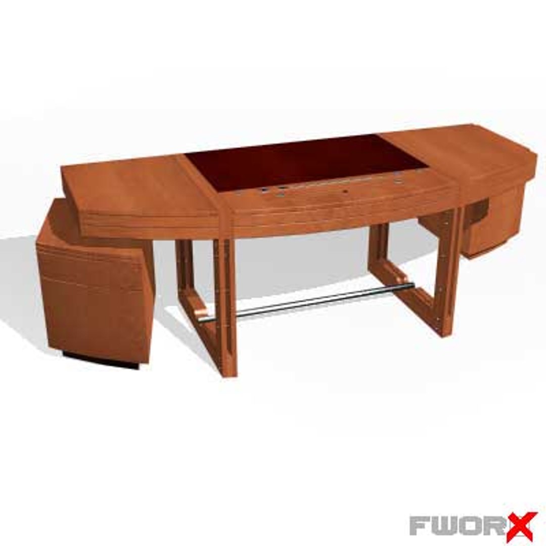 3d Model Desk Executive