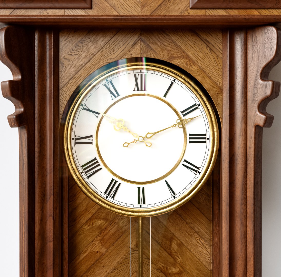 Antique Grandfather Clock 3D - TurboSquid 2231245