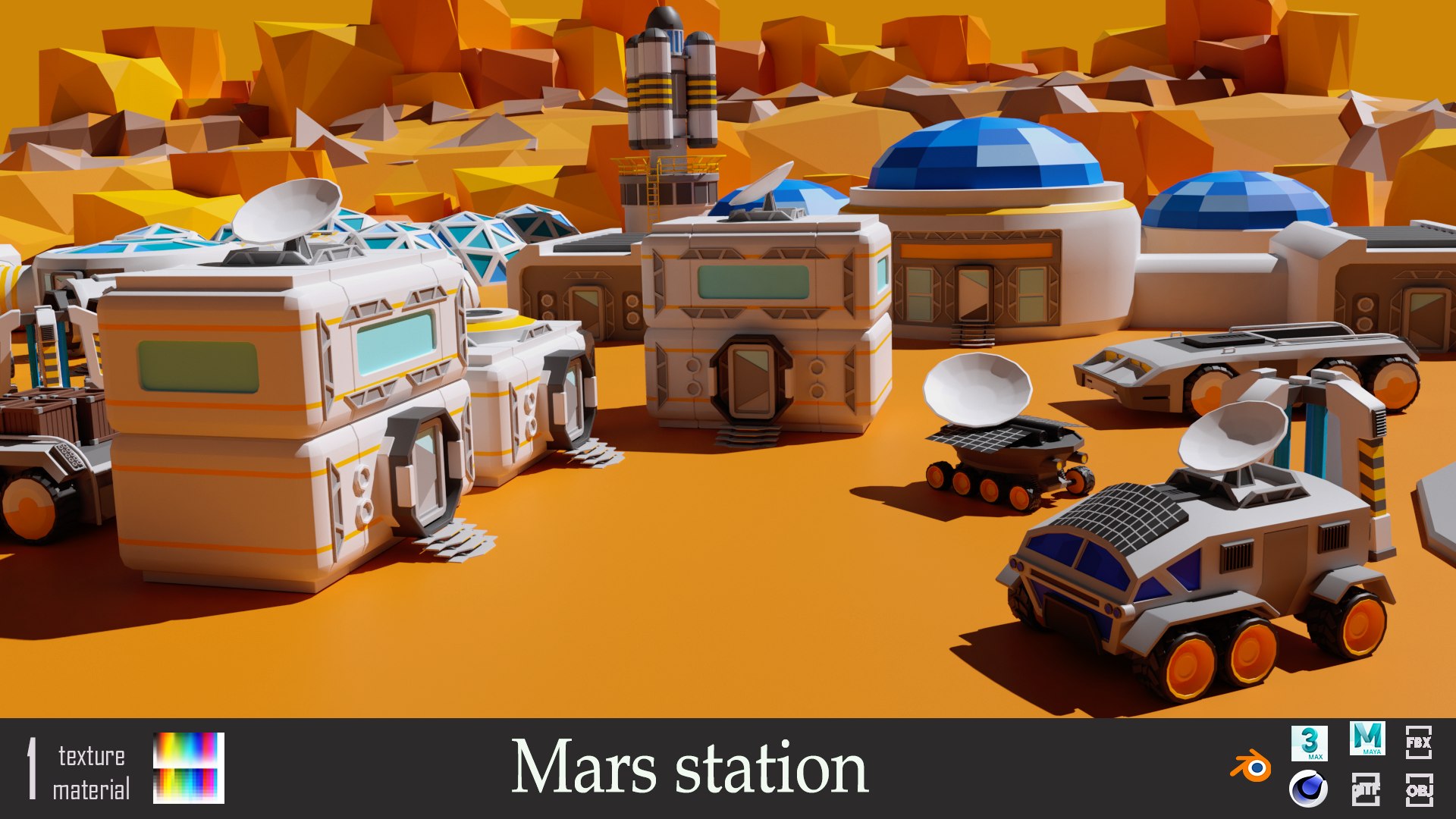 3D Mars Station - TurboSquid 2144909